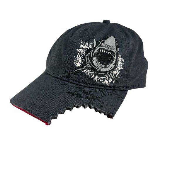 Seaworld | Accessories | Seaworld Great White Shark Bite Hat Black ...